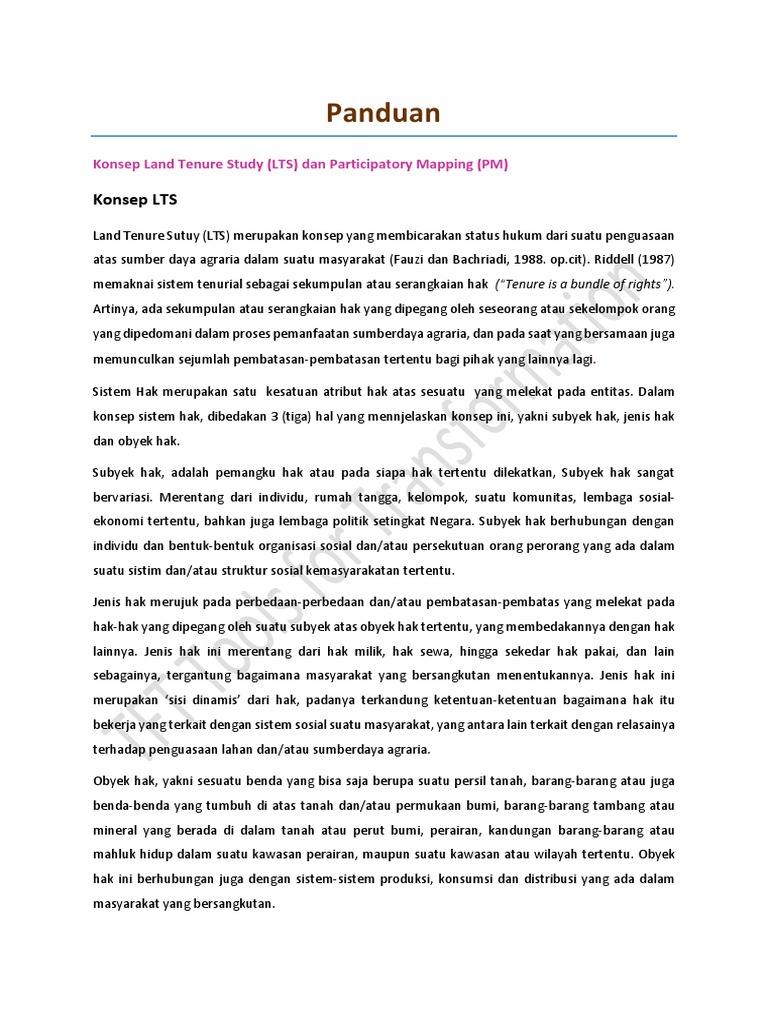 Panduan: Konsep LTS | PDF