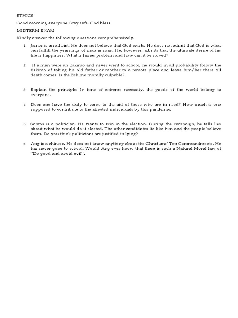 PLM Ethics Midterm New Eth 25 | PDF