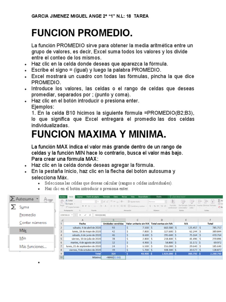 Funcion Promedio | PDF | Matemáticas