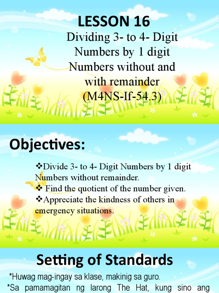 Week 6 Math Q1 | PDF | Division (Mathematics) | Elementary Mathematics