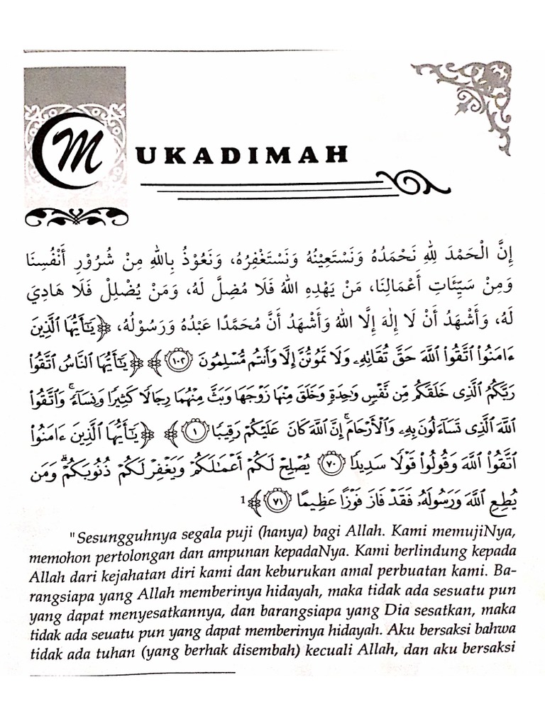 Mukodimah Nikah FDP | PDF