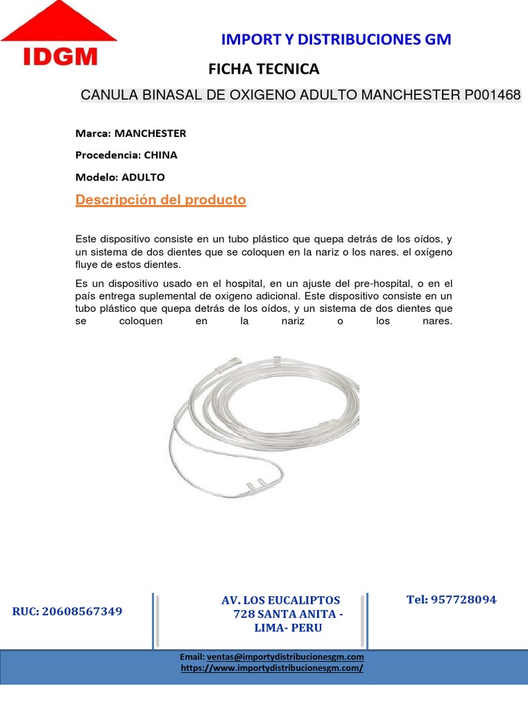 Ficha Tecnica: Import Y Distribuciones GM | PDF