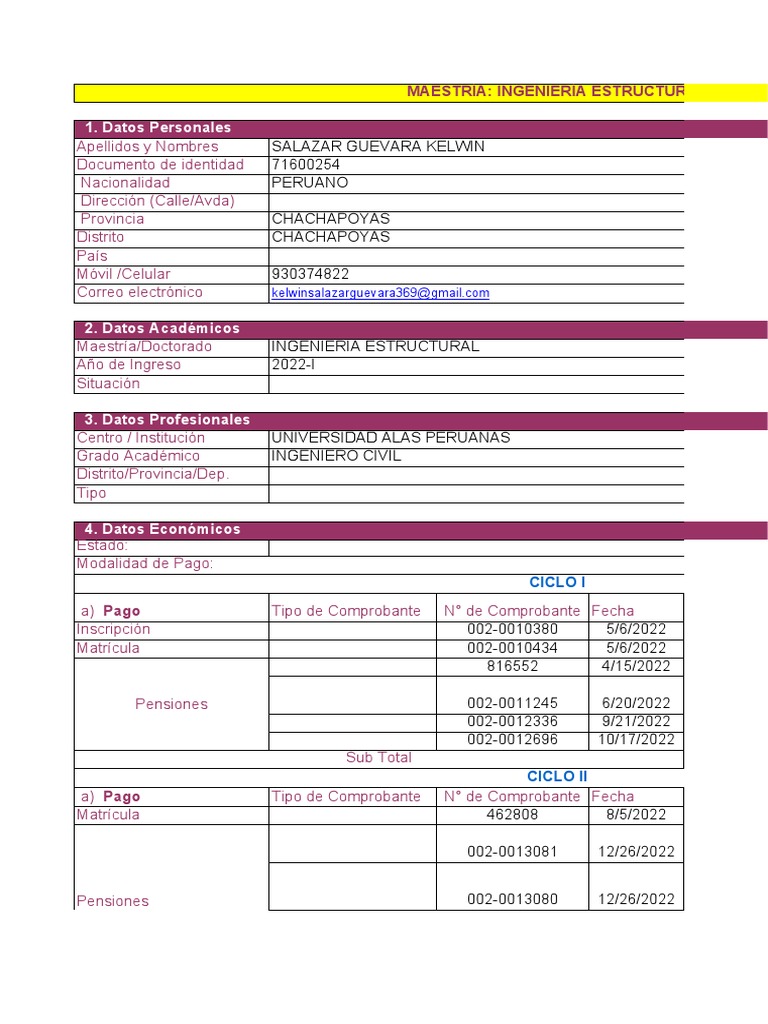 Salazar Guevara Kelwin | PDF | Titulo academico | Calificaciones