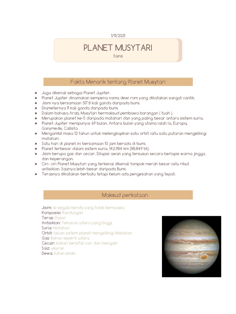 Planet Musytari | PDF