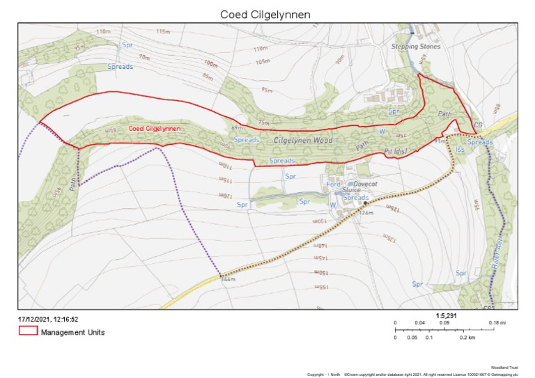 Boundary Map - Coed Cilgelynnen | PDF