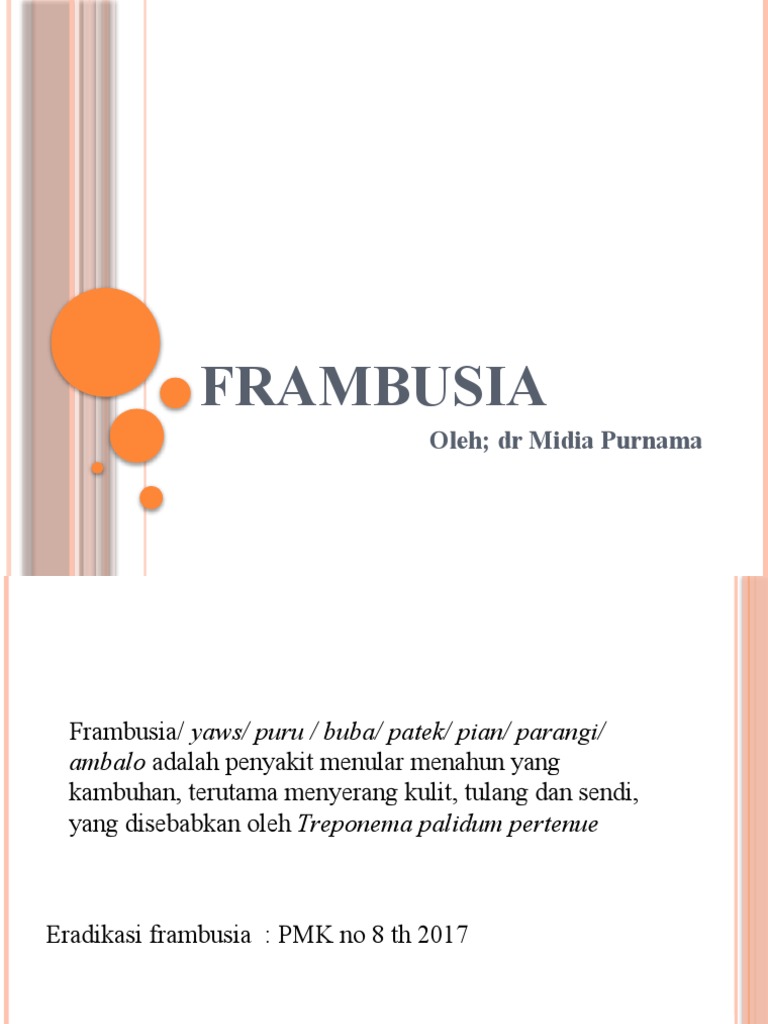 Frambusia: Epidemiologi dan Terapi | PDF