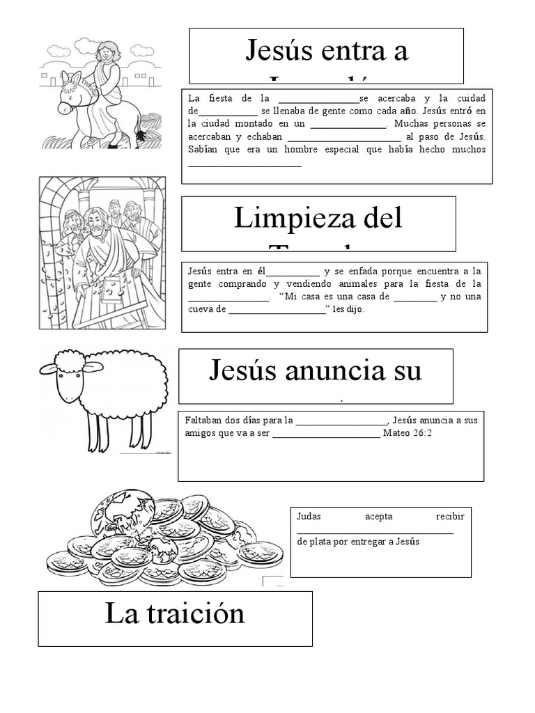 Lapbook sobre la Semana Santa | PDF | Jesús