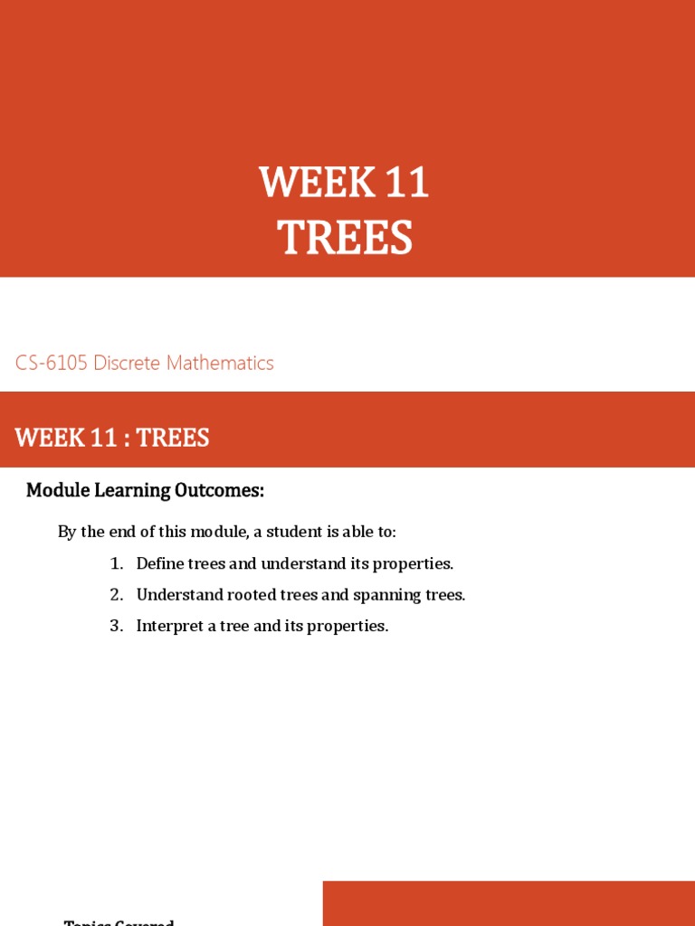 W11 Trees - PPT PDF | PDF