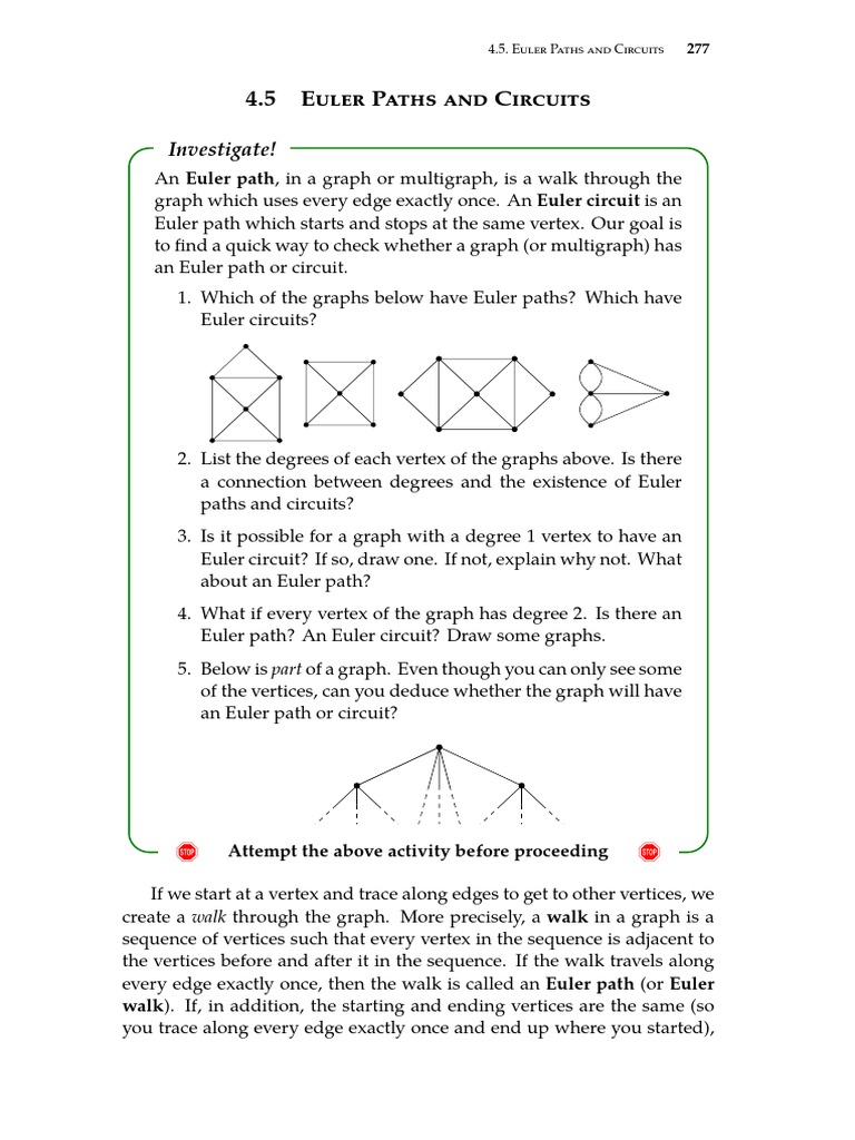 W13 Euler Paths And Circuits Pdf Pdf