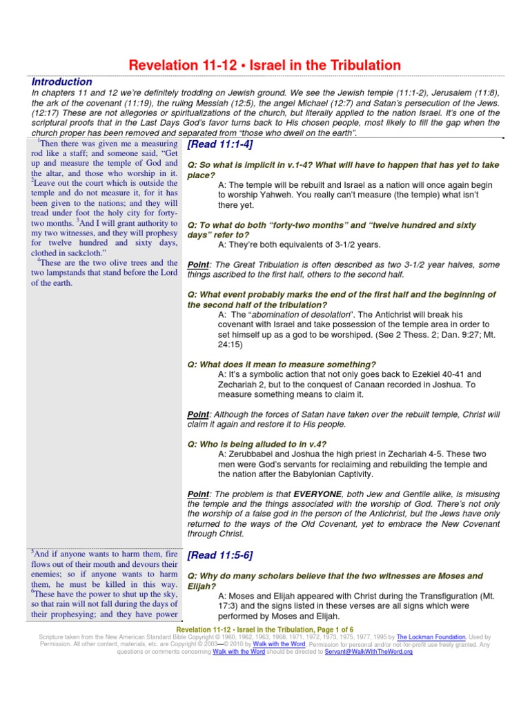66 Revelation 11-12 Study Notes | PDF | Elijah | Michael (Archangel)