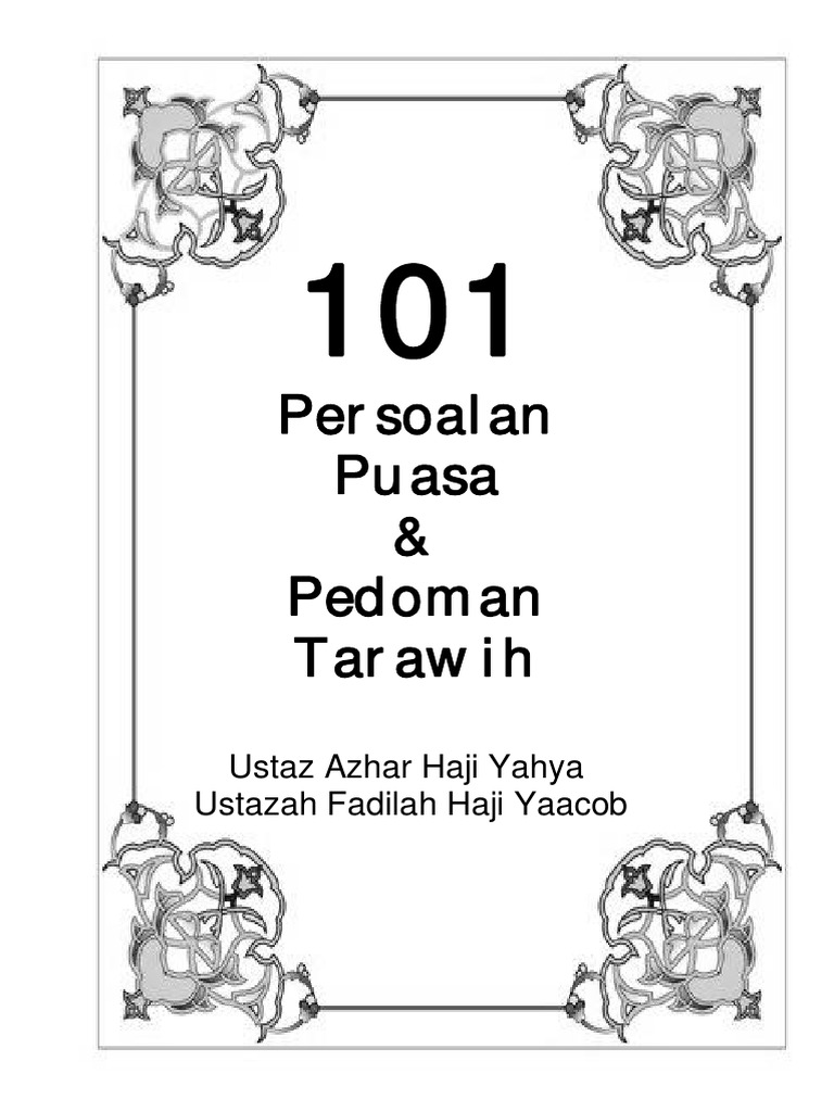 101 Persoalan Puasa Dan Pedoman Tarawih | PDF