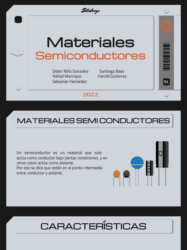 Materiales y Tipos de Semiconductores | PDF | Semiconductores | Germanio