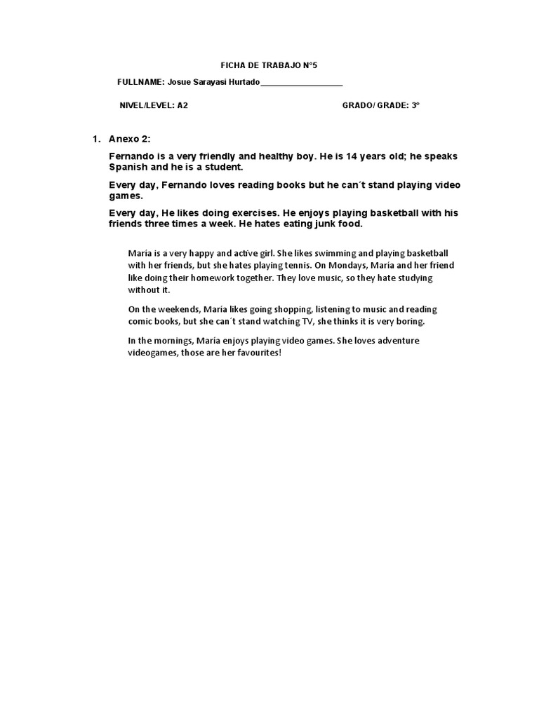 ACT5-UNIT1-3TH | PDF