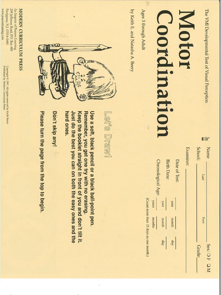 Motor Coordination Ax | PDF
