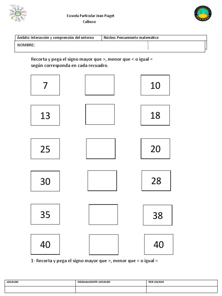 Guia Matematica Kinder 21 | PDF