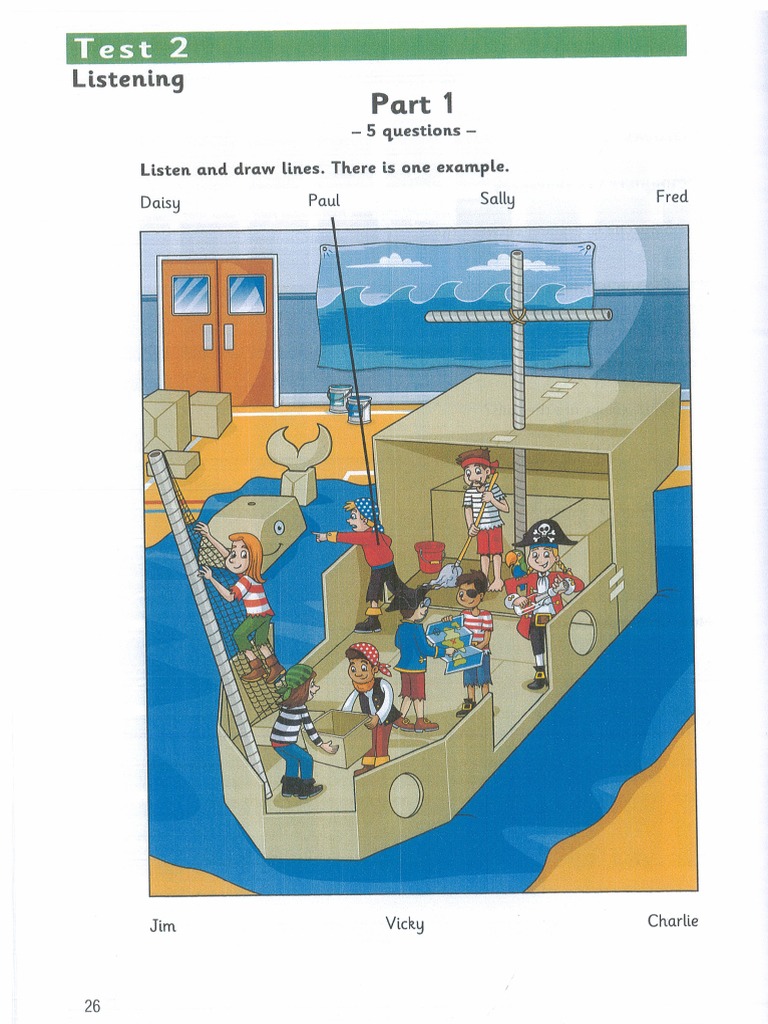 Movers 3 - Test 2 | PDF