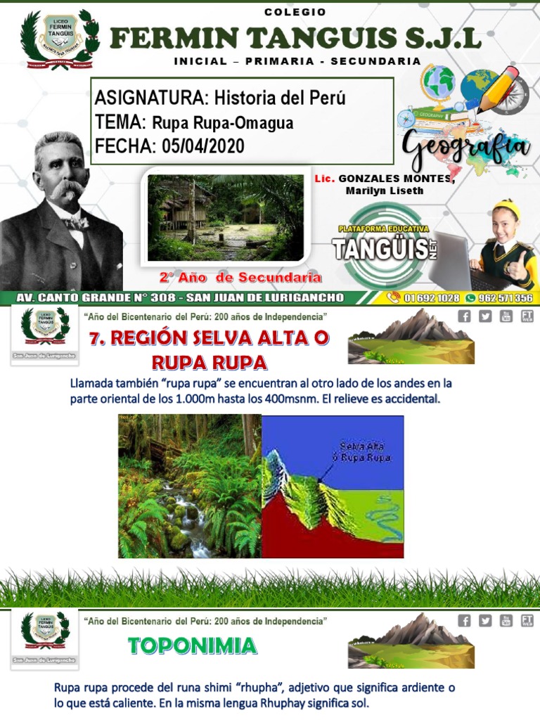 Rupa Rupa Omagua | PDF | Perú | Ciencias de la Tierra