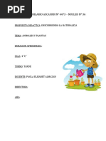 PROYECTO Las Plantas y La Primavera | PDF | Plantas