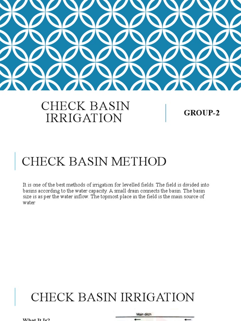 Check Basin Irrigation Overview | PDF | Drainage Basin | Irrigation
