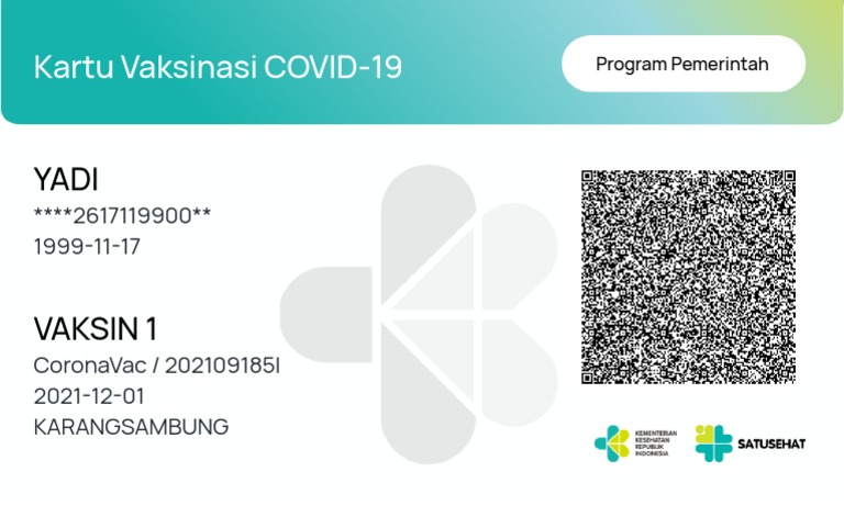 Sertifikat-Vaksin-Dosis 1-Yadi-415 | PDF