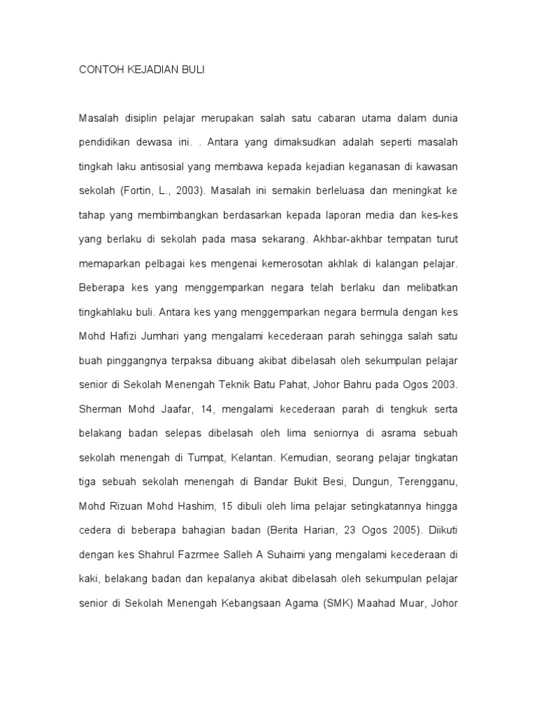 Contoh Buli | PDF