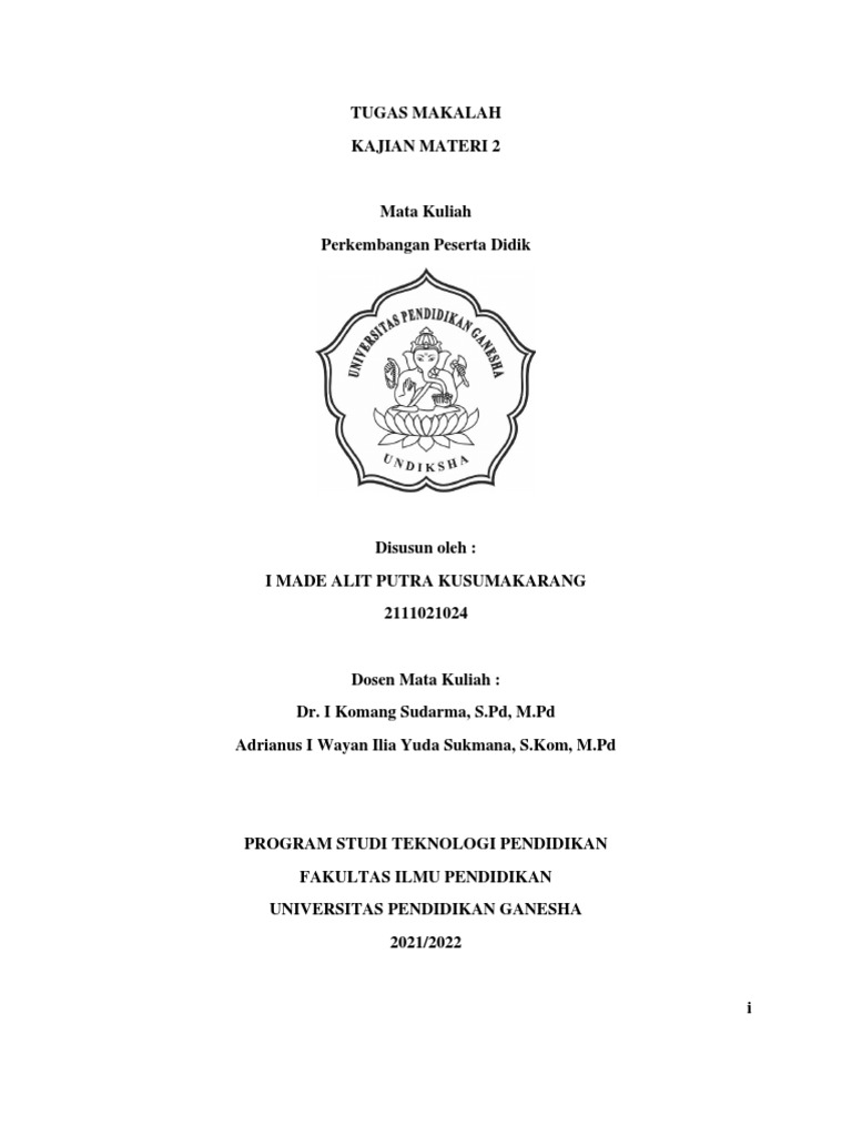 I Made Alit Putra Kusumakarang - Pert 2 | PDF