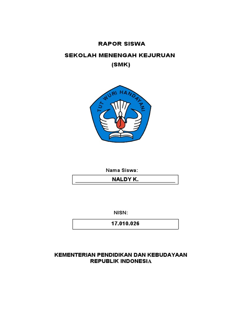 Rapor Siswa Sekolah Menengah Kejuruan (SMK) | PDF