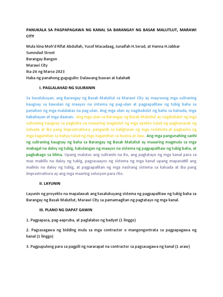 PANUKALA SA PAG_100635 | PDF