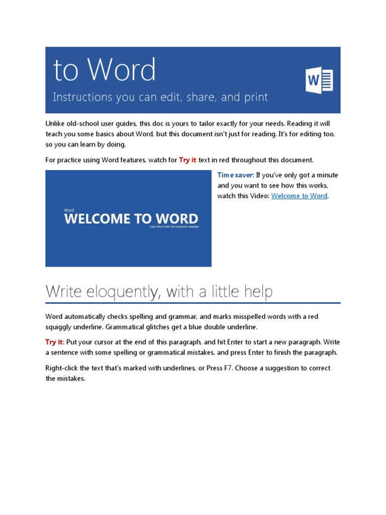 Word Editing and Collaboration Guide | PDF | Microsoft Word | Computing