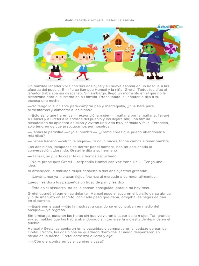Cuento Hansel y Gretel | PDF | Hansel y Gretel