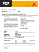 SikaGrout®-300 PT PH Data Sheet | PDF | Cement | Chemical Substances