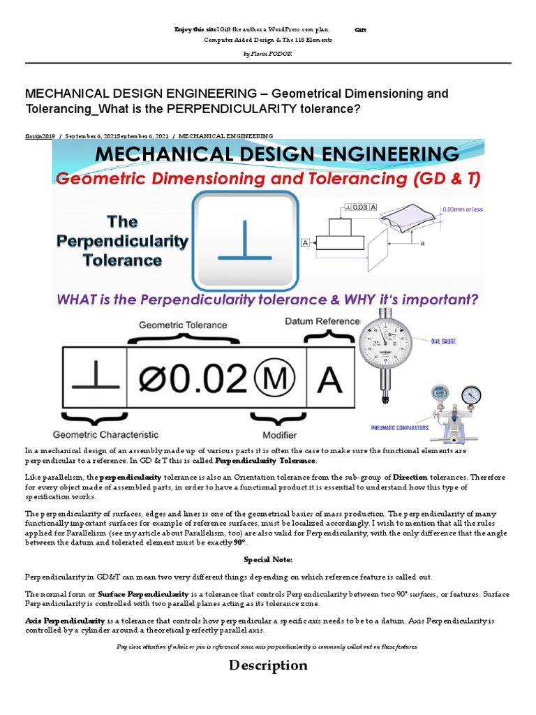 MECHANICAL DESIGN ENGINEERING - Geometrical Dimensioning and Tolerancing - What Is The ...