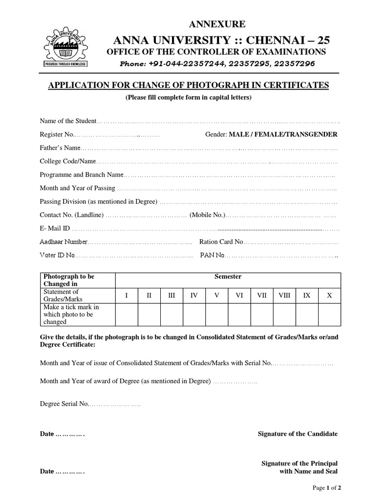 Application Form Photo Correction | PDF | Affidavit | Government