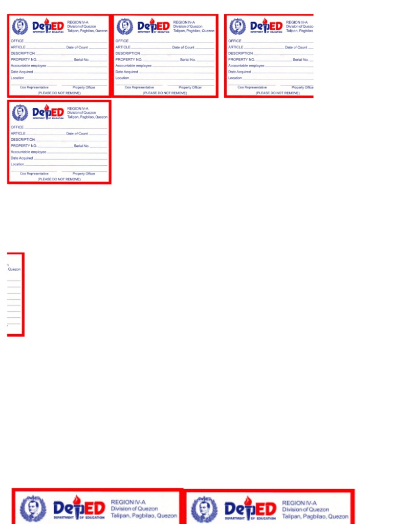 Property Sticker | PDF