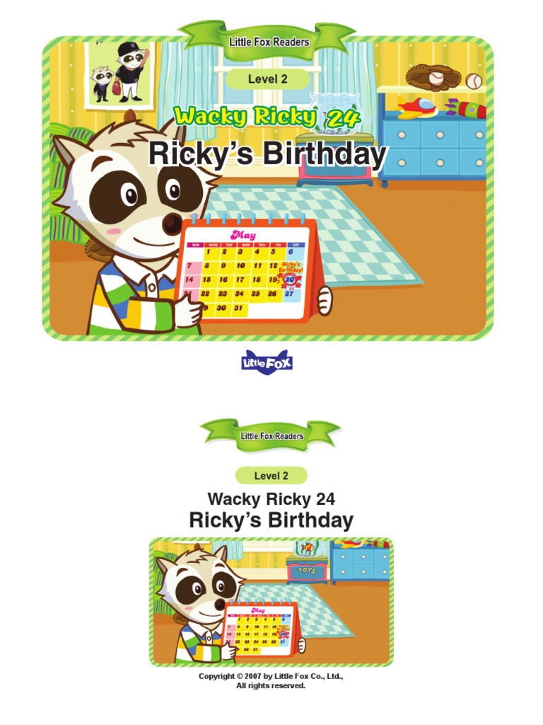 L2.024.Wacky Ricky 24 - Ricky - S Birthday | PDF