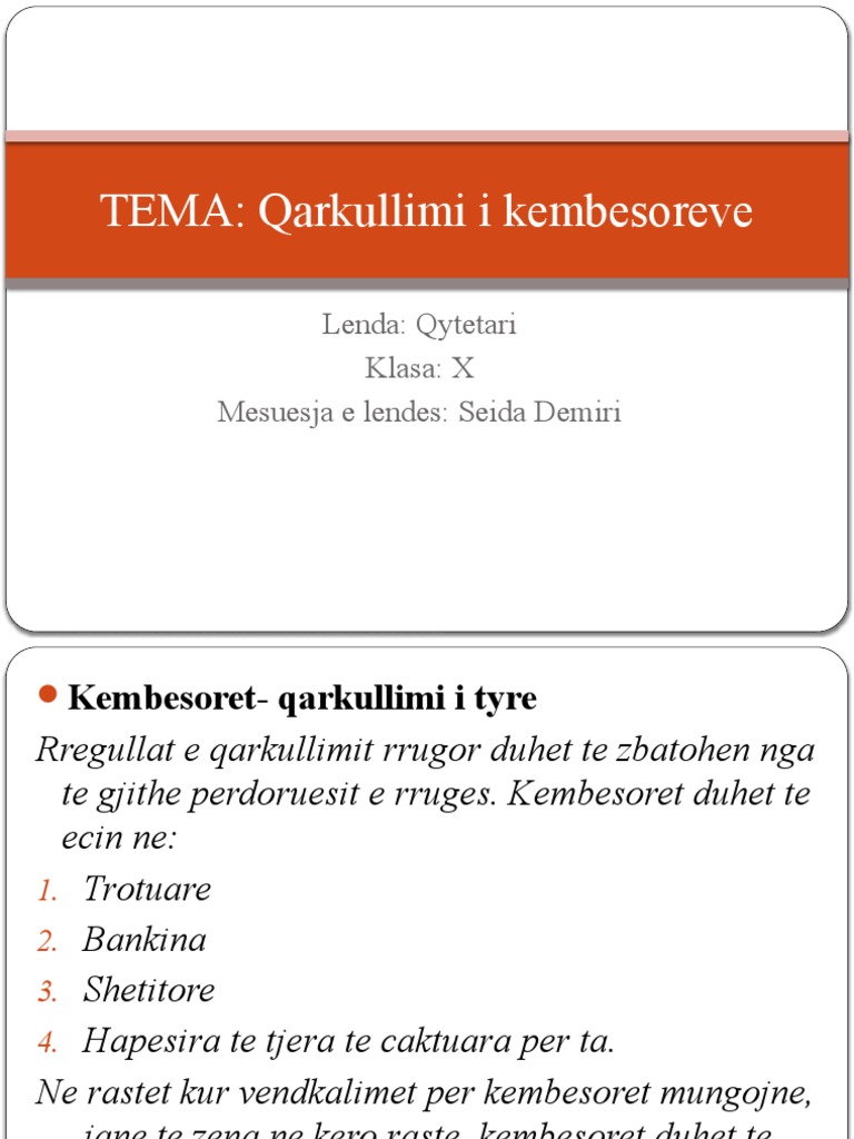 Perdorimi I Mjeteve Rrugore | PDF