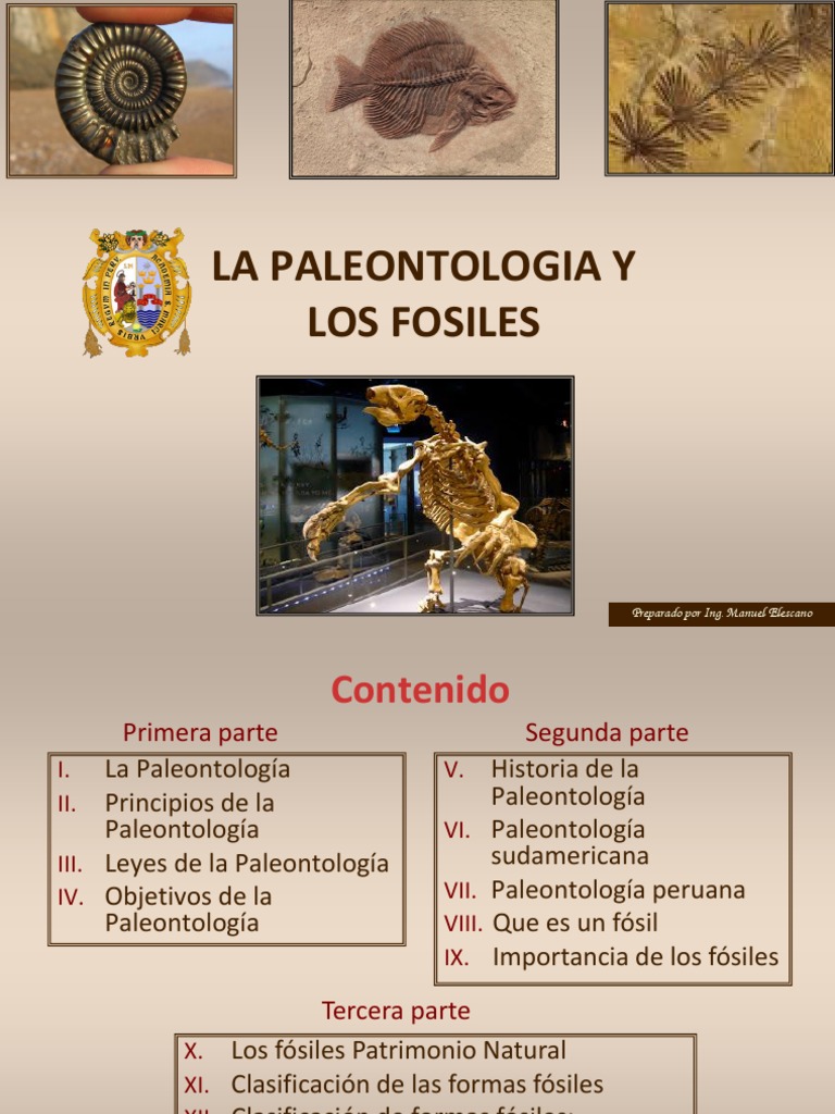 1.paleontologia y Los Fosiles 23 I | PDF | Paleontología | Fósil