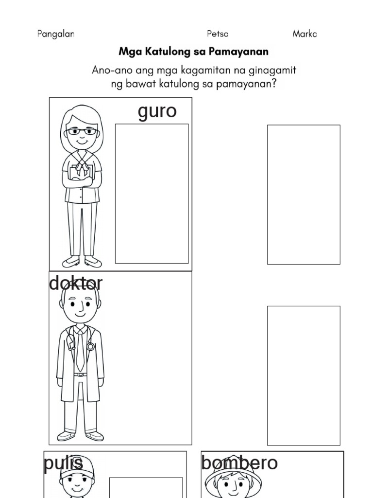 Mga Katulong Sa Pamayanan 1 | PDF