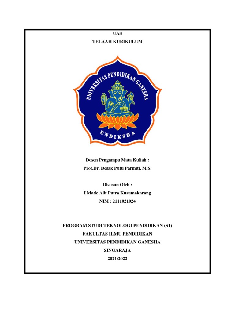 I Made Alit Putra Kusumakarang - UAS | PDF