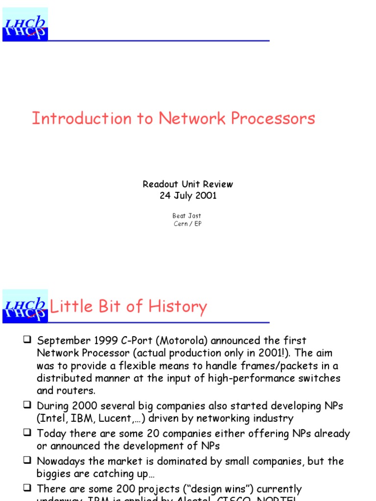 Introduction To Network Processors | PDF | Central Processing Unit | Computer Network