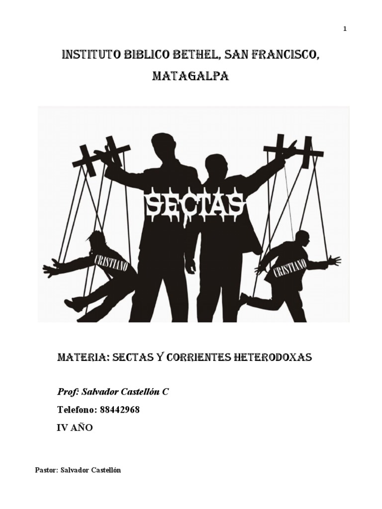 Características de las Sectas Falsas | PDF | Trinidad | Jesús
