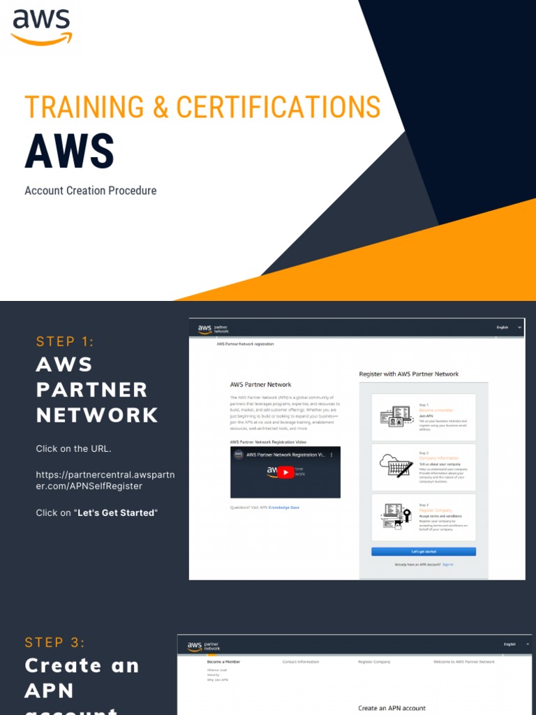 AWS - Account Creation Procedure | PDF | Career & Growth