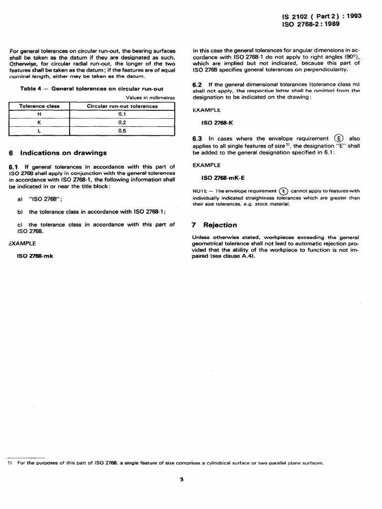 Is 2102-2 (Iso 2768-2) - 5 | PDF | Engineering Tolerance | Angle
