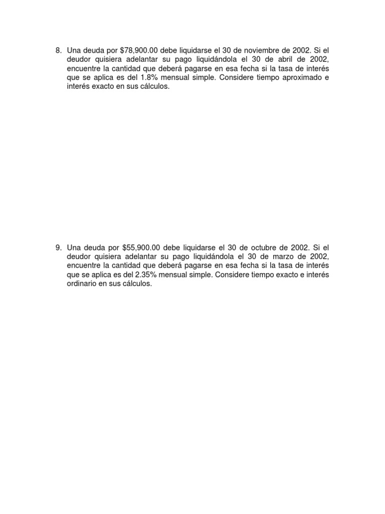 Problemas Mate Ev1 | PDF