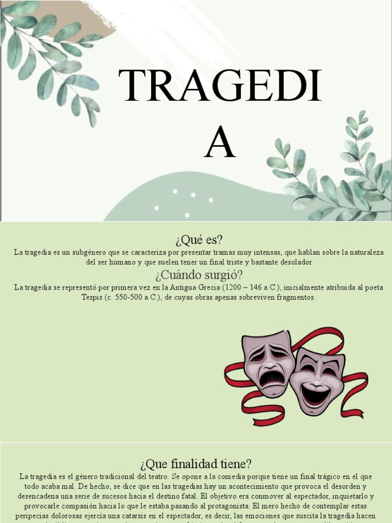 Introducción a la Tragedia Griega | PDF | Tragedia griega | Tragedia