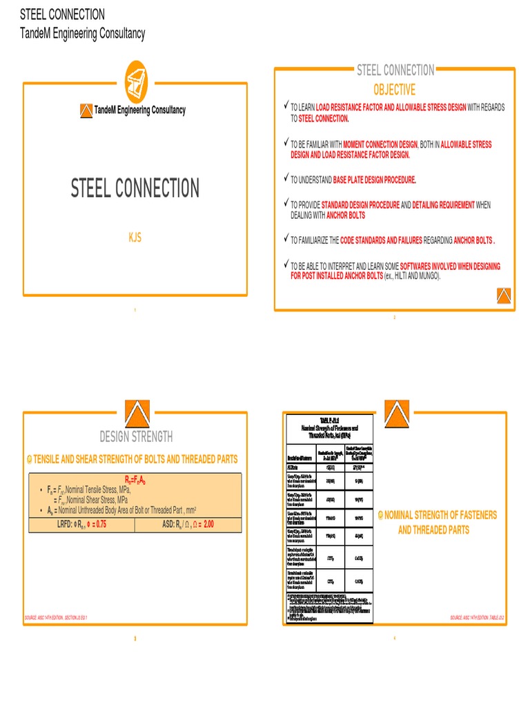 Steel Connection | PDF | Strength Of Materials | Continuum Mechanics