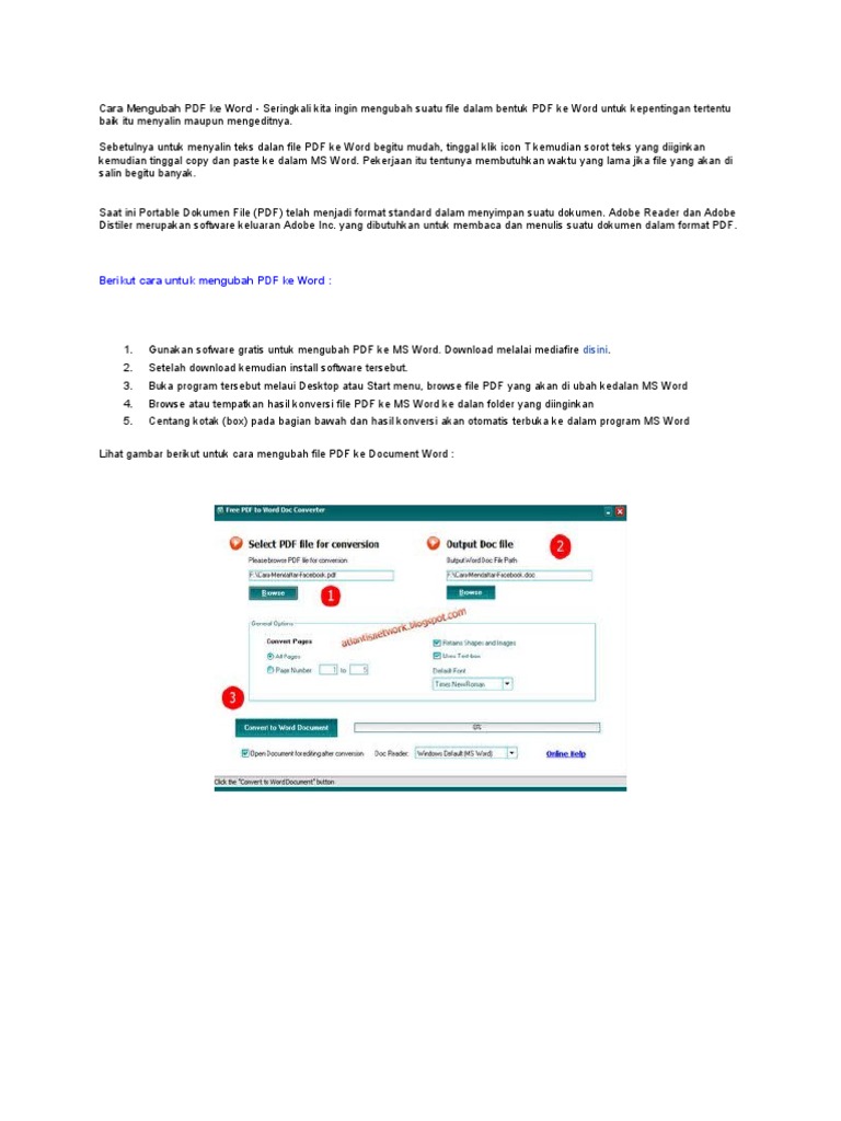 Cara Mengubah PDF Ke Word - Seringkali Kita Ingin Mengubah Suatu File ...