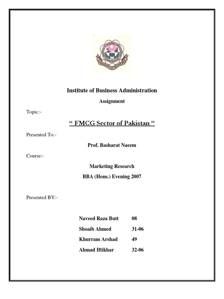 FMCG in Pakistan | PDF | Retail | Brand