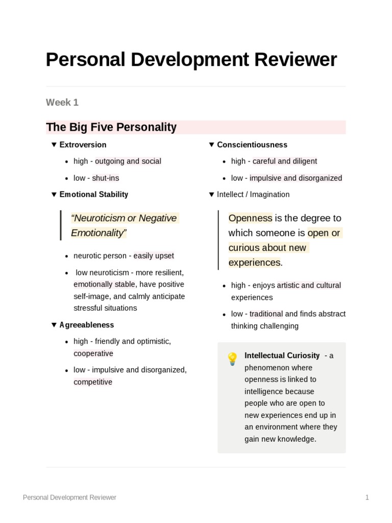 Personal Development Insights and Strategies | PDF | Self-Improvement