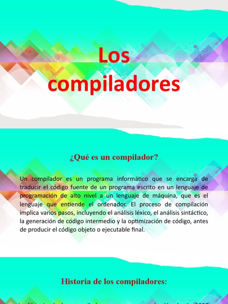 Introducción a los Compiladores | PDF | Compilador | Lenguaje de programación